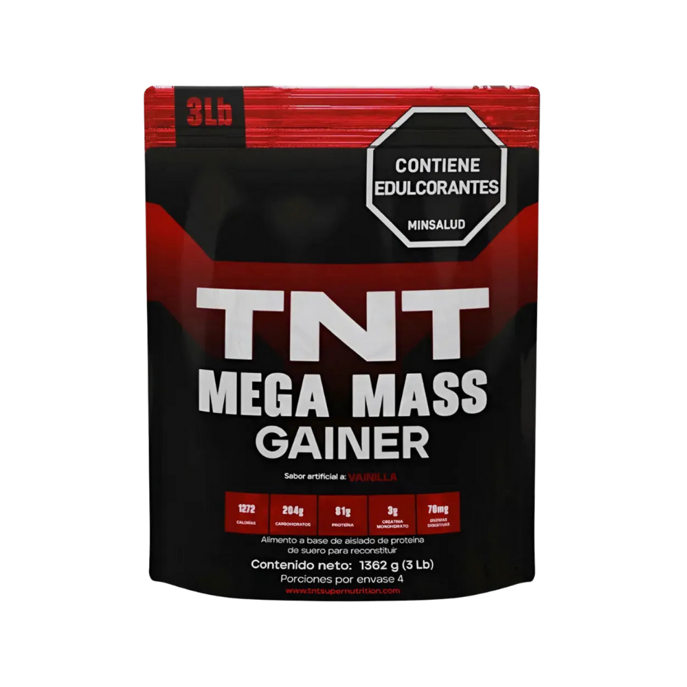 TNT Mega Mass Gainer Vainilla – 1362g (3 lb) – AlimVida